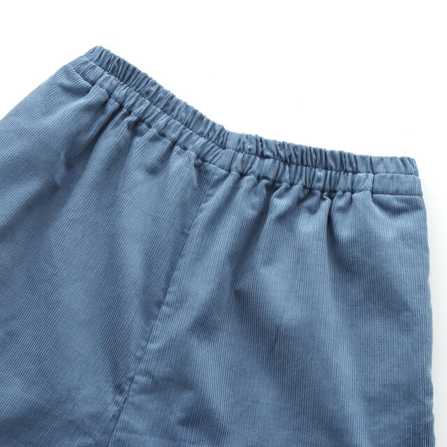 春までOK コーデュロイ クロップドパンツ （ブルー） PT06 | iichi 日々の暮らしを心地よくするハンドメイドやアンティークのマーケットプレイス