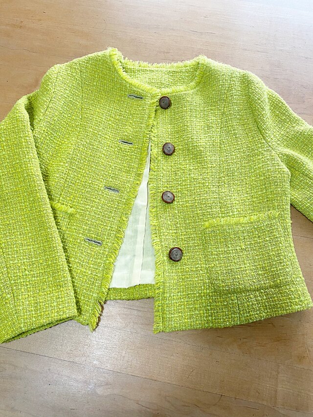 italy製ツイードジャケット | iichi 日々の暮らしを心地よくするハンドメイドやアンティークのマーケットプレイス