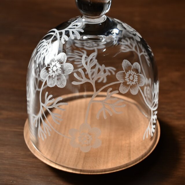 Botanico anemone glass dome S size | iichi 日々の暮らしを心地よくするハンドメイドやアンティークのマーケットプレイス