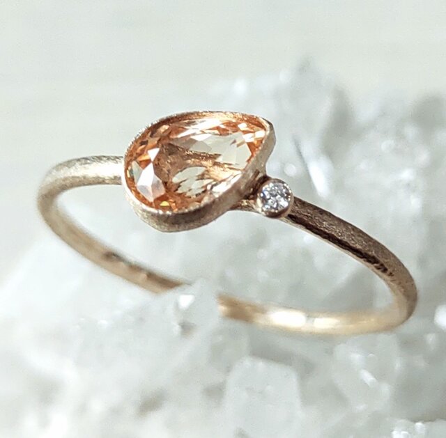 imperial topaz＊K10 ring | iichi 日々の暮らしを心地よくするハンドメイドやアンティークのマーケットプレイス