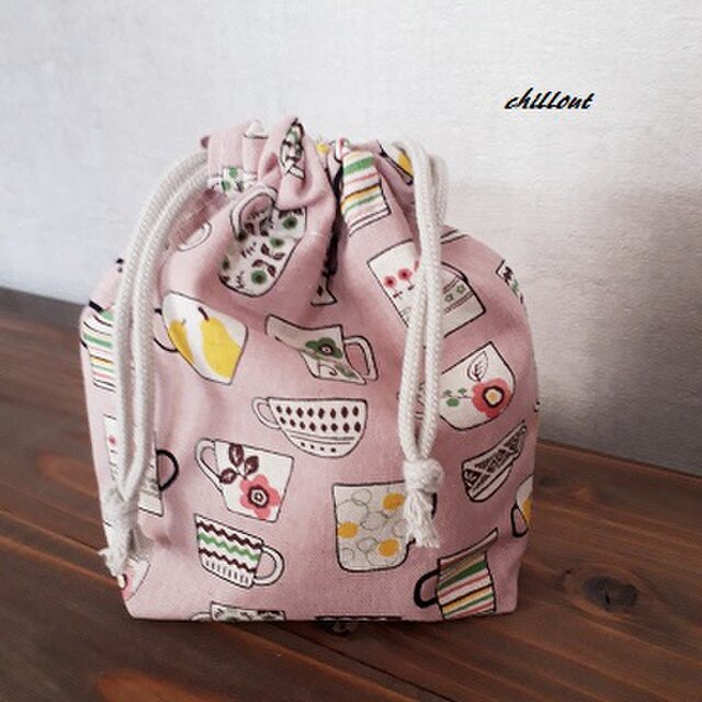 【ソフトリネン】入園バッグ5点セット：ティーカップ：くすみピンク【0406】 | iichi 日々の暮らしを心地よくするハンドメイドやアンティークのマーケットプレイス