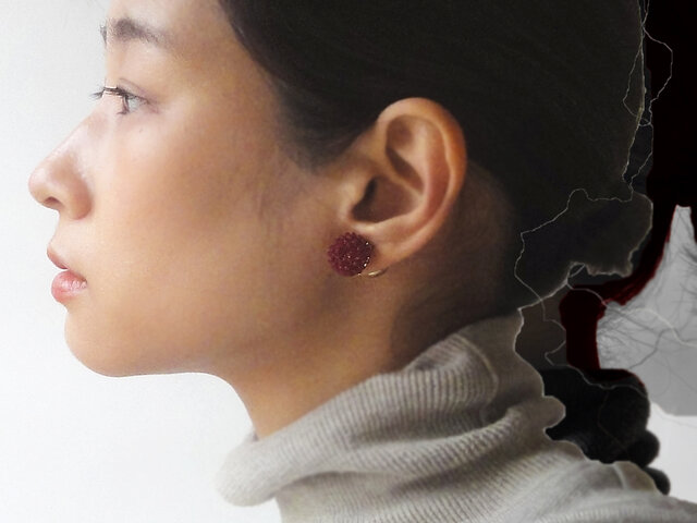 uzu no.10【pierce/earring】 | iichi 日々の暮らしを心地よくするハンドメイドやアンティークのマーケットプレイス