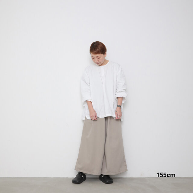 Maki pants - beige / black | iichi 日々の暮らしを心地よくするハンドメイドやアンティークのマーケットプレイス