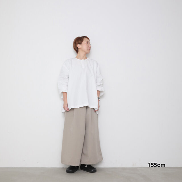 Maki pants - beige / black | iichi 日々の暮らしを心地よくするハンドメイドやアンティークのマーケットプレイス