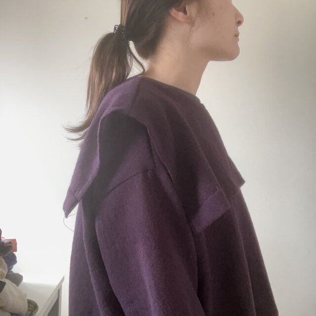 ふんわりやわらか紫色のトップス（0-to-140) | iichi 日々の暮らしを心地よくするハンドメイドやアンティークのマーケットプレイス