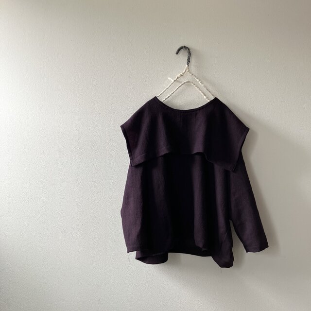 ふんわりやわらか紫色のトップス（0-to-140) | iichi 日々の暮らしを心地よくするハンドメイドやアンティークのマーケットプレイス