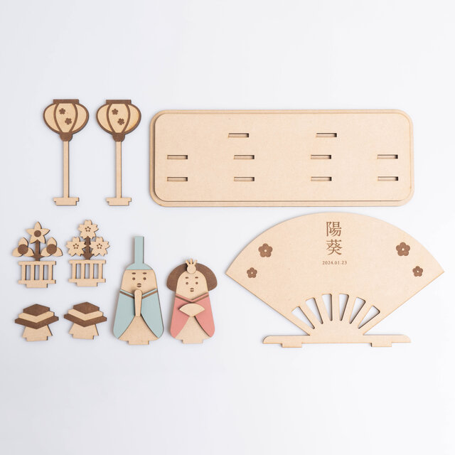 【ひな祭り】かわいい雛人形 おひなさま ひな飾り（名入れ可能） | iichi 日々の暮らしを心地よくするハンドメイドやアンティークのマーケットプレイス
