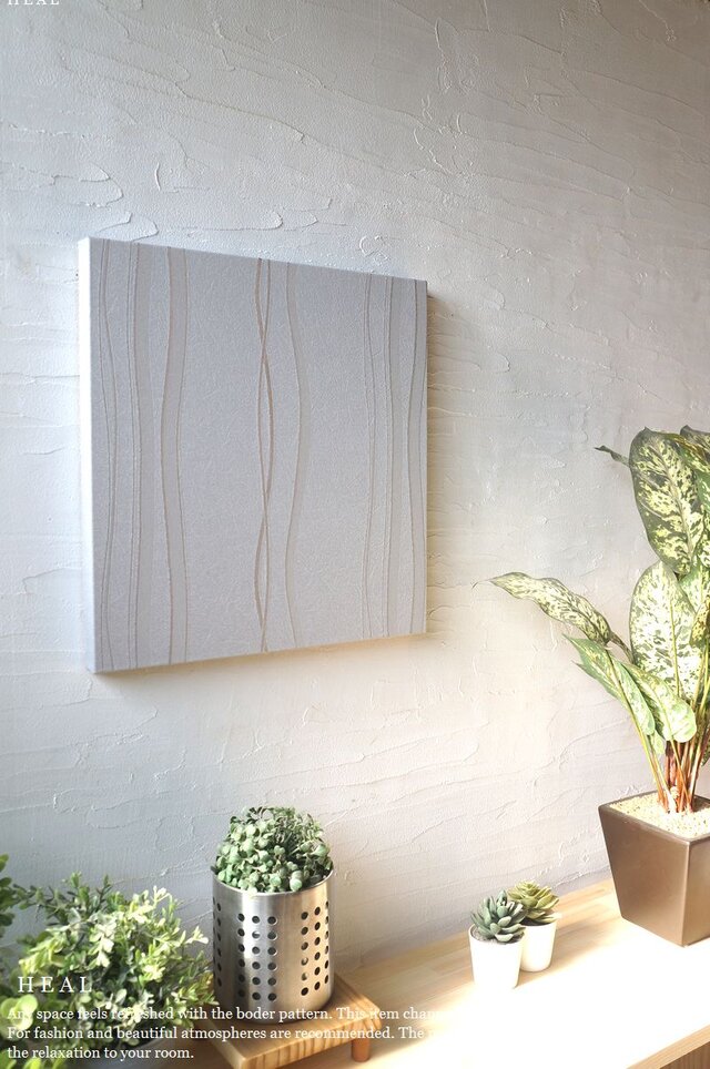 シンプルなファブリックパネル 木製ファブリックボード40 オフホワイト 単品 heal | iichi 日々の暮らしを心地よくするハンドメイドやアンティークのマーケットプレイス