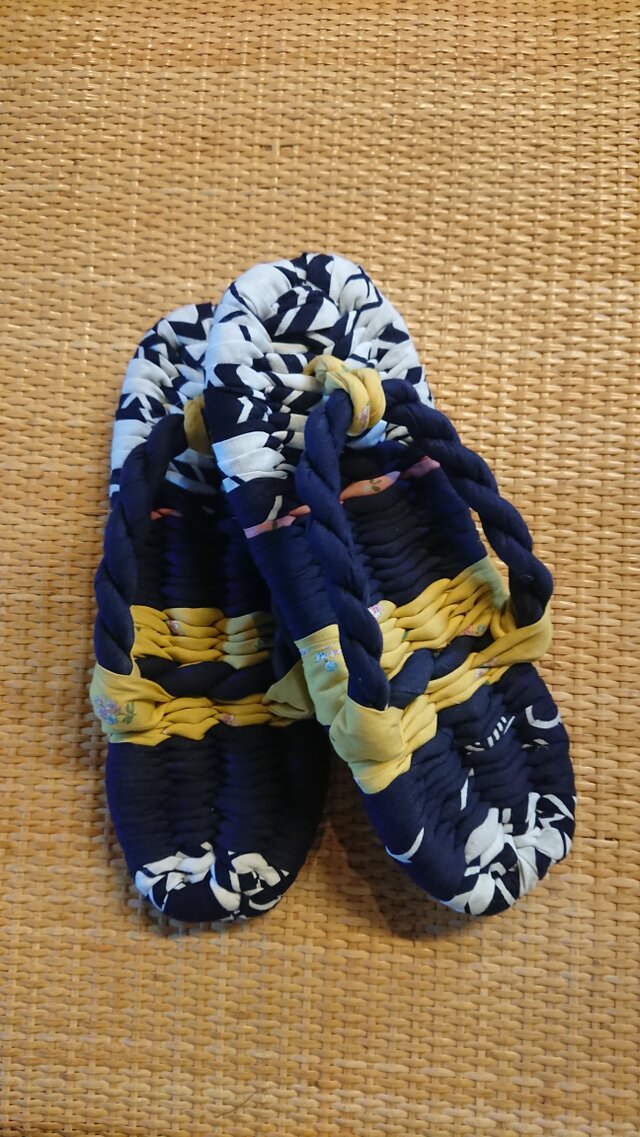 布ぞうり 24～25cm | iichi 日々の暮らしを心地よくするハンドメイドやアンティークのマーケットプレイス