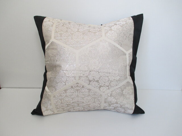 u108 裏付 帯 クッションカバー 座布団カバー ファスナー 40x40cm おしゃれ | iichi 日々の暮らしを心地よくするハンドメイドやアンティークのマーケットプレイス