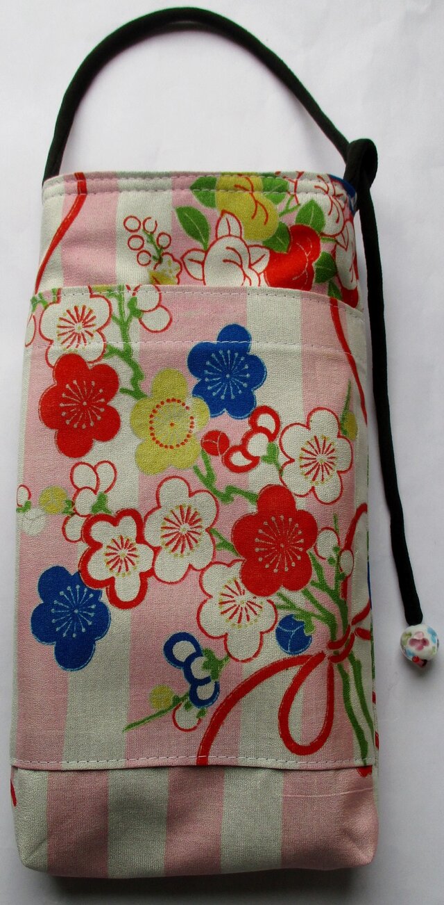 8141 花柄の着物で作ったポーチ＃送料無料 | iichi 日々の暮らしを心地よくするハンドメイドやアンティークのマーケットプレイス
