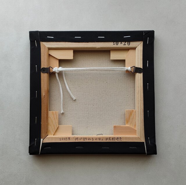 原画「何が釣れるかな」キャンバス 20×20cm | iichi 日々の暮らしを心地よくするハンドメイドやアンティークのマーケットプレイス