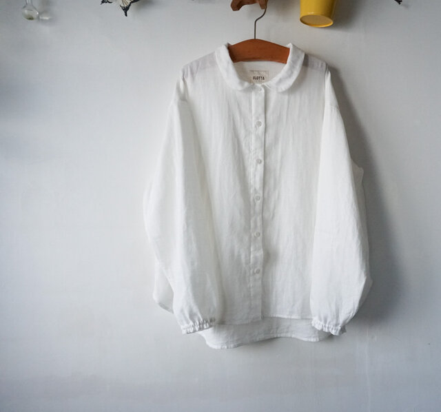 Wガーゼの長袖ブラウス（オフcol） | iichi 日々の暮らしを心地よくするハンドメイドやアンティークのマーケットプレイス