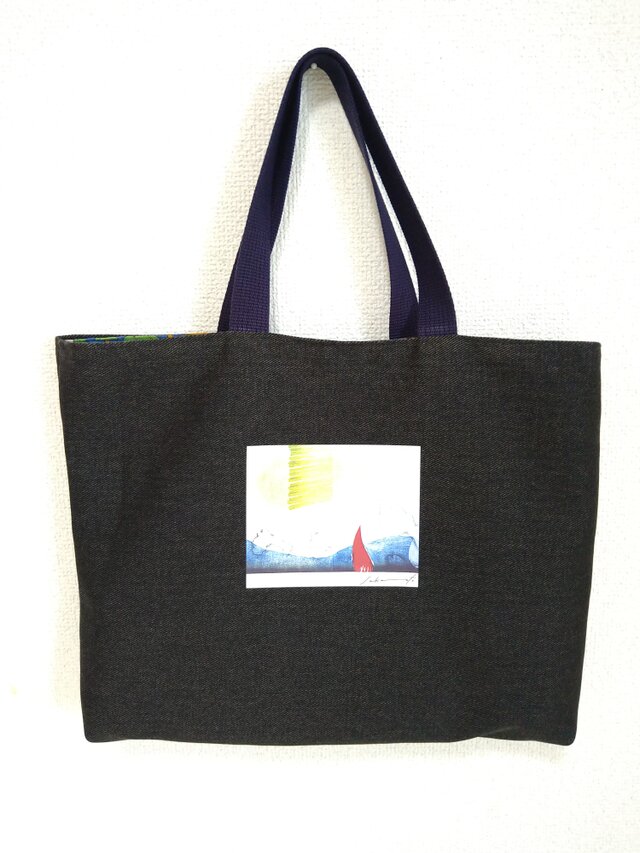 熊のキャンプ柄のレッスンバッグ | iichi 日々の暮らしを心地よくするハンドメイドやアンティークのマーケットプレイス