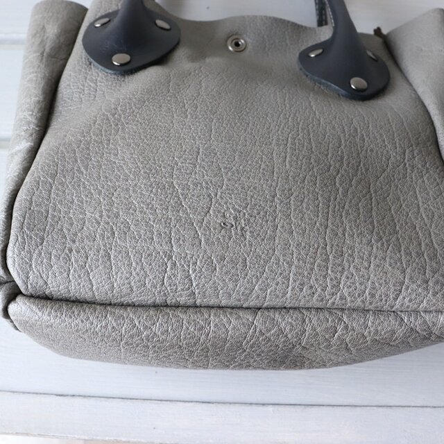 軽量 ミニバッグ トートバッグ グレー 柔らかい ハンドメイド 2112 | iichi 日々の暮らしを心地よくするハンドメイドやアンティークのマーケットプレイス