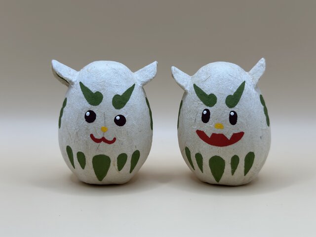 月桃subari張り子ずんだ （右:男の子） | iichi 日々の暮らしを心地よくするハンドメイドやアンティークのマーケットプレイス