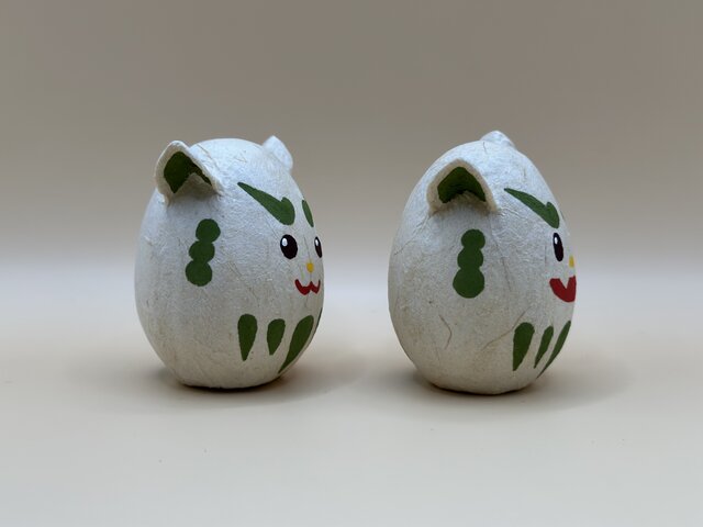 月桃subari張り子ずんだ （右:男の子） | iichi 日々の暮らしを心地よくするハンドメイドやアンティークのマーケットプレイス