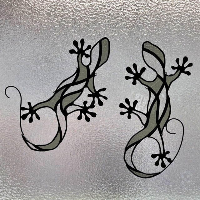 ステンドグラス サンキャッチャー・ウォールデコ ”Gecko ~yamori~”のコピー | iichi 日々の暮らしを心地よくする ...