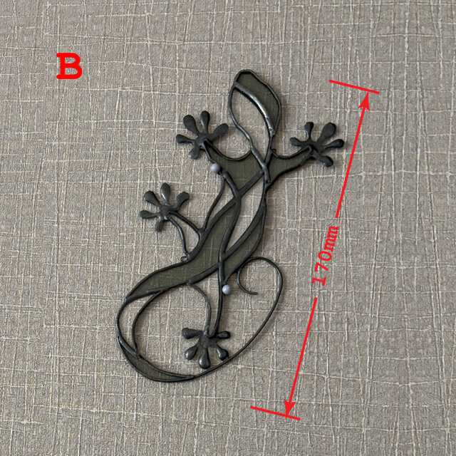 ステンドグラス サンキャッチャー・ウォールデコ ”Gecko ~yamori~”のコピー | iichi 日々の暮らしを心地よくするハンドメイドやアンティークのマーケットプレイス