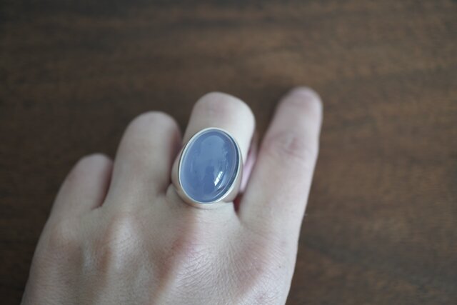 blue chalcedony ring | iichi 日々の暮らしを心地よくするハンドメイドやアンティークのマーケットプレイス
