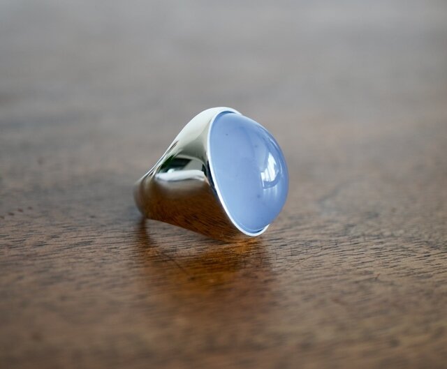 blue chalcedony ring | iichi 日々の暮らしを心地よくするハンドメイドやアンティークのマーケットプレイス