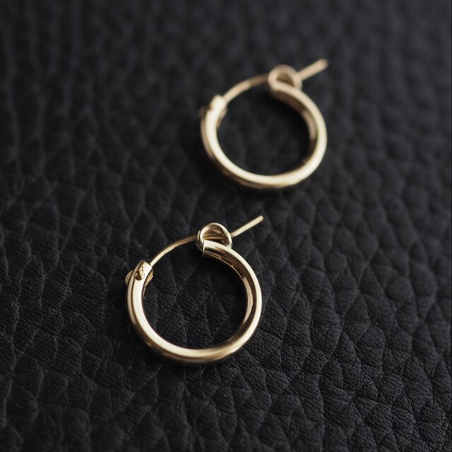 15mm＊14kgfフープピアス | iichi 日々の暮らしを心地よくするハンドメイドやアンティークのマーケットプレイス