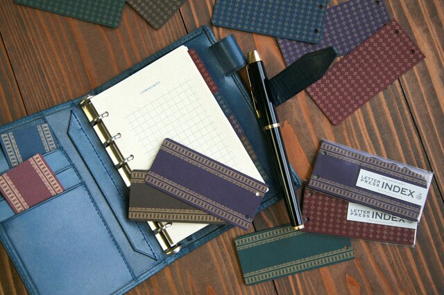 LETTER PRESS INDEX (MINI6） 〔retro pattern series〕 | iichi 日々の暮らしを心地よくするハンドメイドやアンティークのマーケットプレイス