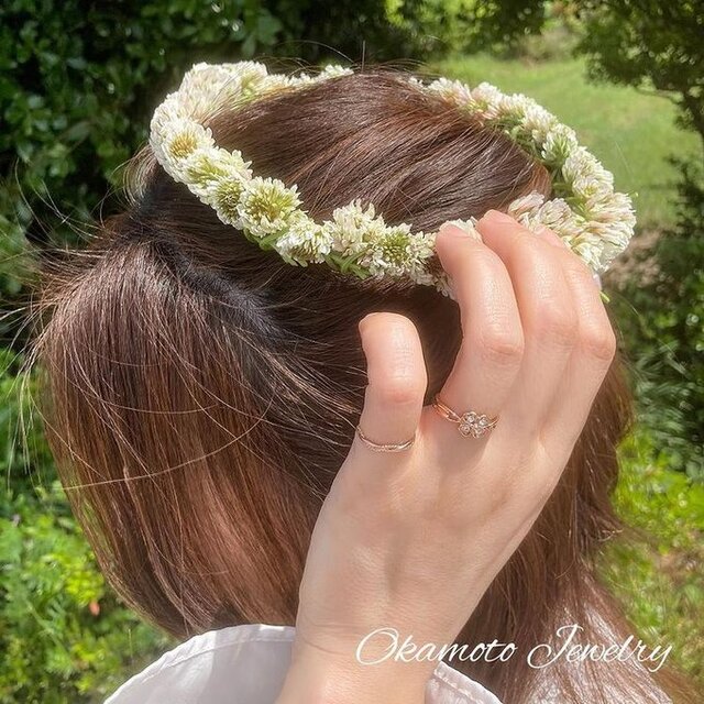 Happy Clover Ring. | iichi 日々の暮らしを心地よくするハンドメイドやアンティークのマーケットプレイス