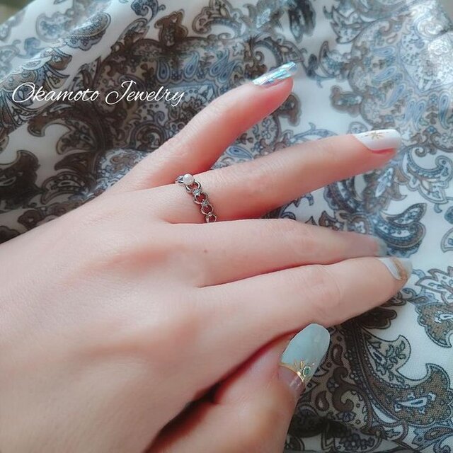 Pearl & Crystal Ring | iichi 日々の暮らしを心地よくするハンドメイドやアンティークのマーケットプレイス