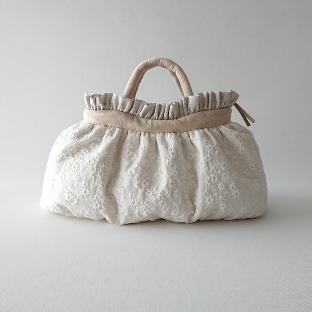 ivory fuwari bag | iichi 日々の暮らしを心地よくするハンドメイドやアンティークのマーケットプレイス