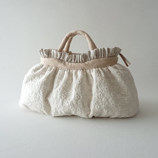 ivory fuwari bag | iichi 日々の暮らしを心地よくするハンドメイドやアンティークのマーケットプレイス