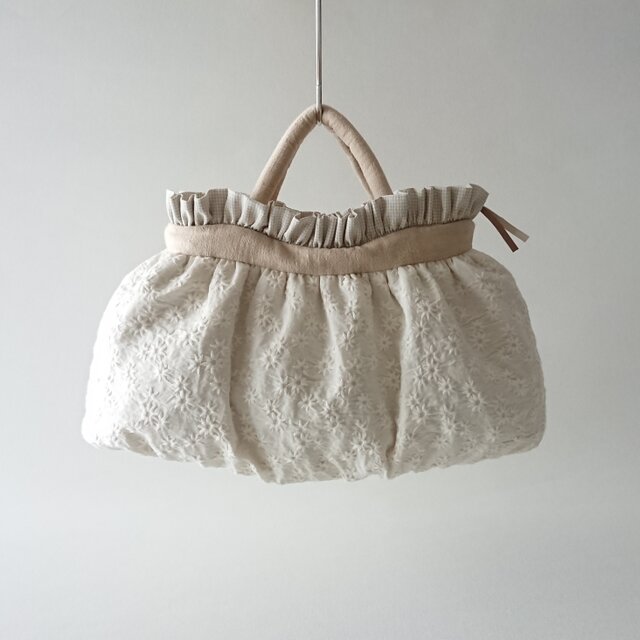 ivory fuwari bag | iichi 日々の暮らしを心地よくするハンドメイドやアンティークのマーケットプレイス