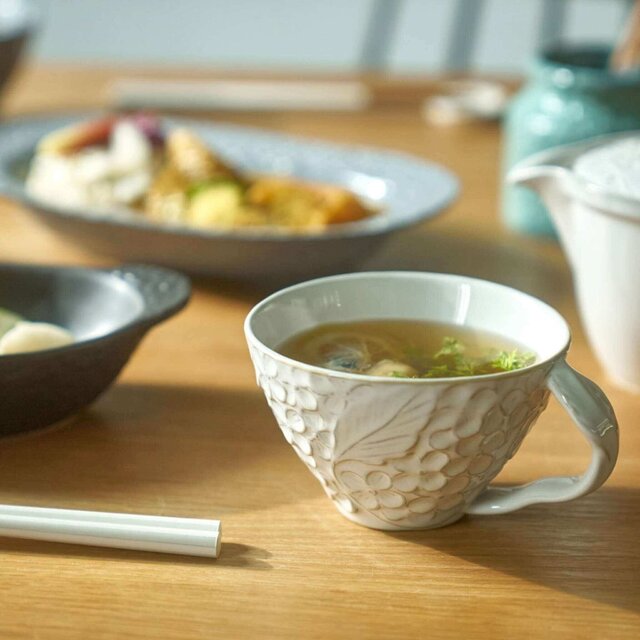 aito製作所 Lien(リアン) ホワイト スープカップ | iichi 日々の暮らしを心地よくするハンドメイドやアンティークのマーケットプレイス
