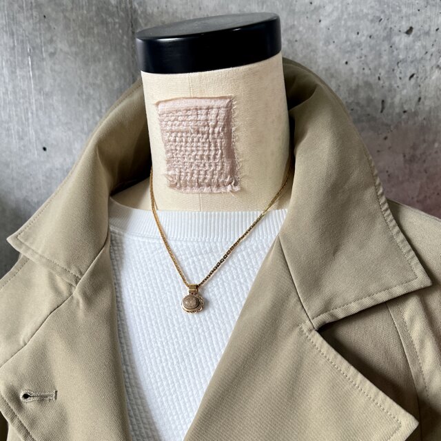 NR2-【 ROMAN 】ローマン・ヴィンテージネックレス 1970〜80s Sand Beige Cabochon | iichi 日々の暮らしを心地よくするハンドメイドやアンティークの ...