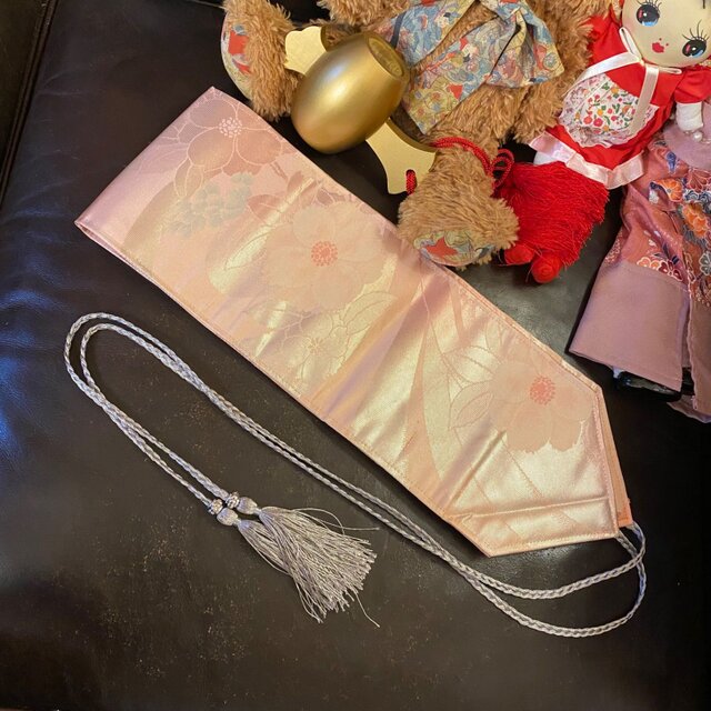 着物リメイク セミロング ワンピース ドレス｜洗える 化繊 名古屋帯サッシュベルト付き｜和洋折衷で叶える KW-796 | iichi 日々の暮らしを心地よくするハンドメイドやアンティークの ...