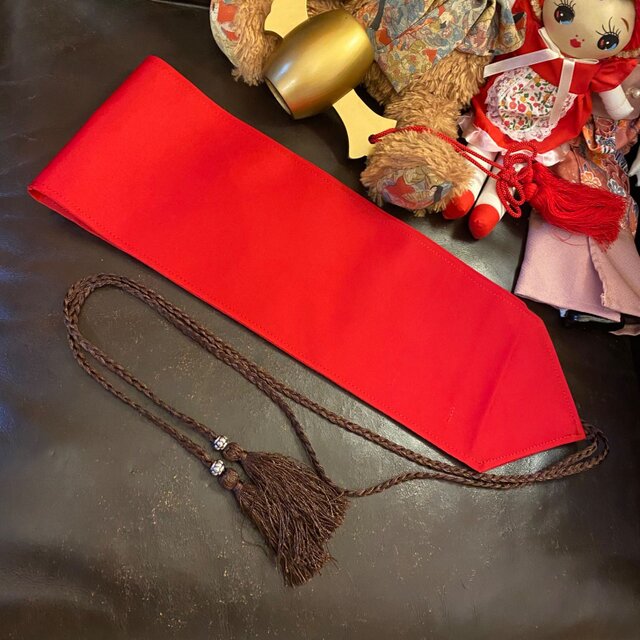 着物 リメイク ワンピース ドレス 洗える 化繊 帯ベルト 和洋折衷 橙色の鮮やかさに繊細な日本の伝統美が息づく KW-809 | iichi 日々の暮らしを心地よくするハンドメイドや ...