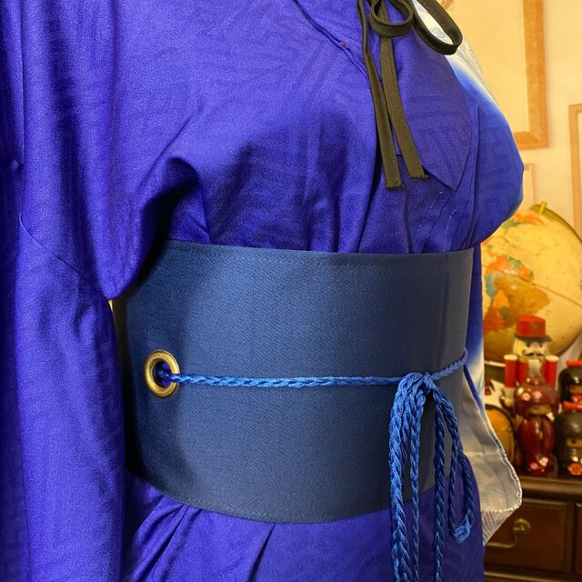 訪問着 着物 リメイク ロング ワンピース ドレス 洗える 化繊 帯サッシュベルト 洗練された和洋折衷スタイル KW-820 | iichi 日々の暮らしを心地よくするハンドメイドや ...