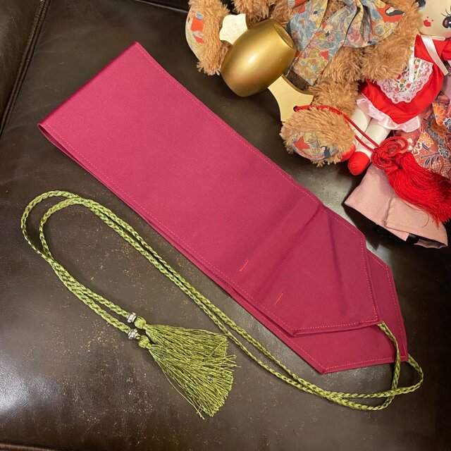 着物リメイク ロング ワンピース｜洗える化繊素材＆名古屋帯ベルト 和洋折衷 モスグリーン可憐な花々が舞う KW-832 | iichi 日々の暮らしを心地よくするハンドメイドやアンティークの ...