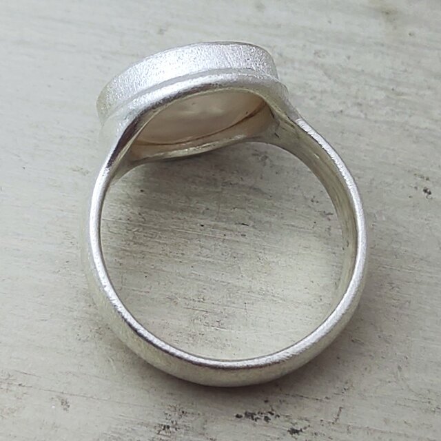 coin pearl＊925 ring | iichi 日々の暮らしを心地よくするハンドメイドやアンティークのマーケットプレイス