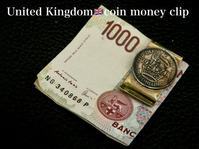 ＃M3 UK Coin Money Clip | iichi 日々の暮らしを心地よくするハンドメイドやアンティークのマーケットプレイス