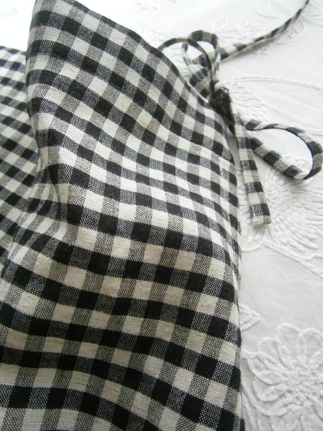 格子柄×RayonLinen tablier | iichi 日々の暮らしを心地よくするハンドメイドやアンティークのマーケットプレイス