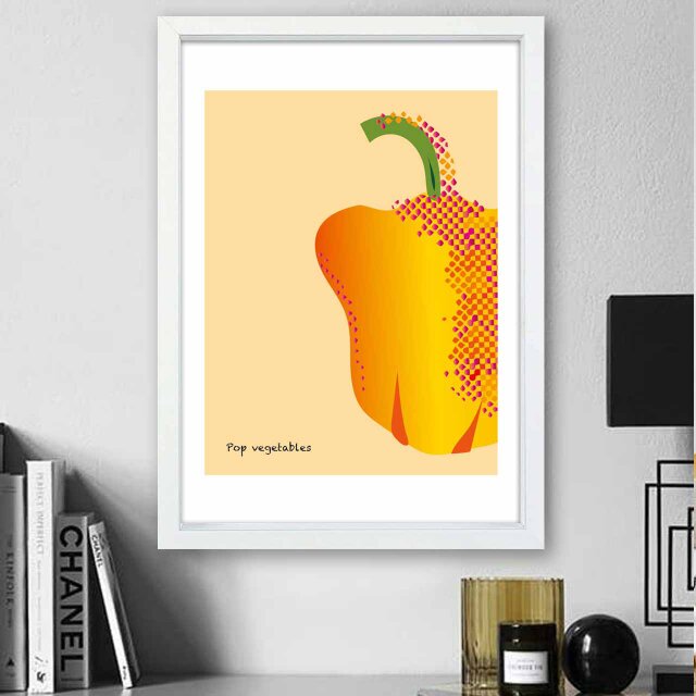ポップベジタブル 野菜 送料無料 個性のseiサイト イラスト アート ポスター アートポスター A3 2686 | iichi 日々の暮らしを心地よくするハンドメイドやアンティークの ...