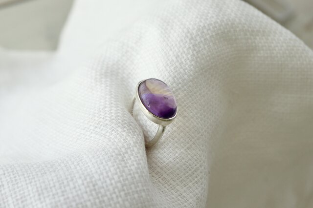 [orange×purpleのametrine]ring | iichi 日々の暮らしを心地よくするハンドメイドやアンティークのマーケットプレイス