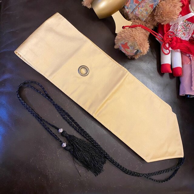 着物リメイク ワンピース ドレス 洗える 化繊 帯ベルト 和洋折衷 柔らかなクリームベージュに、紅葉が舞い散る KW-859 | iichi 日々の暮らしを心地よくするハンドメイドや ...