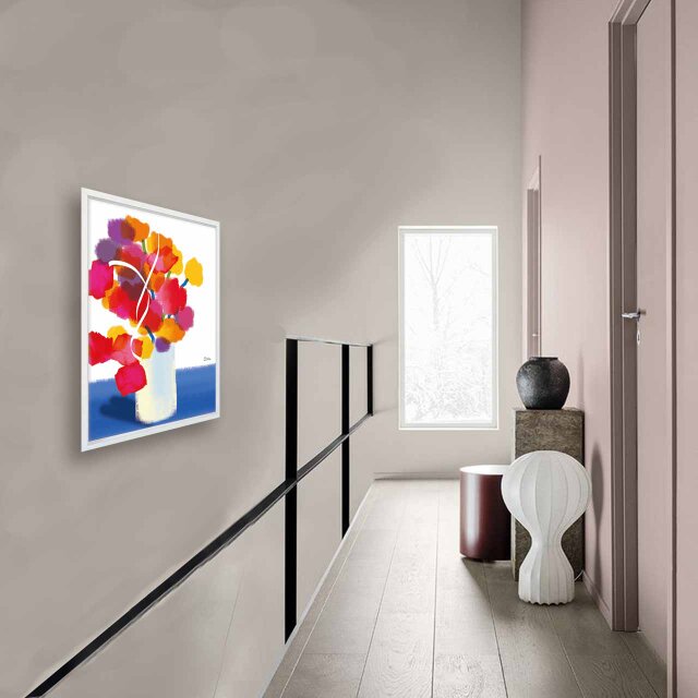 そばにいる花たち 花 送料無料 個性のseiサイト イラスト アート ポスター アートポスター A3 3383 | iichi 日々の暮らしを心地よくするハンドメイドやアンティークのマーケットプレイス