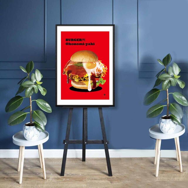 お好み焼？ 送料無料 個性のseiサイト イラスト アート ポスター アートポスター A3 3390 | iichi 日々の暮らしを心地よくするハンドメイドやアンティークのマーケットプレイス