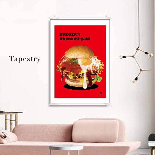 お好み焼？ 送料無料 個性のseiサイト イラスト アート ポスター アートポスター A3 3390 | iichi 日々の暮らしを心地よくするハンドメイドやアンティークのマーケットプレイス