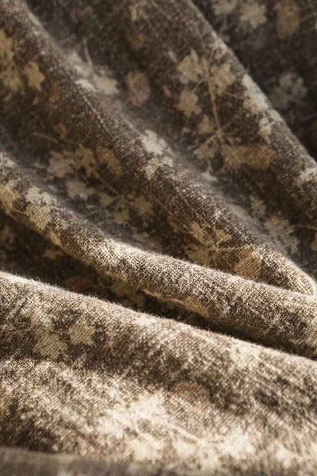 ★サンプルセール 1点のみ★ 043 プリントスカート 裏地付き コットンリネンスカート | iichi 日々の暮らしを心地よくするハンドメイドやアンティークのマーケットプレイス