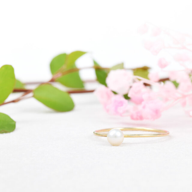 K10 ベビーパール あこや真珠 リング CH029CIBS | iichi 日々の暮らしを心地よくするハンドメイドやアンティークのマーケットプレイス
