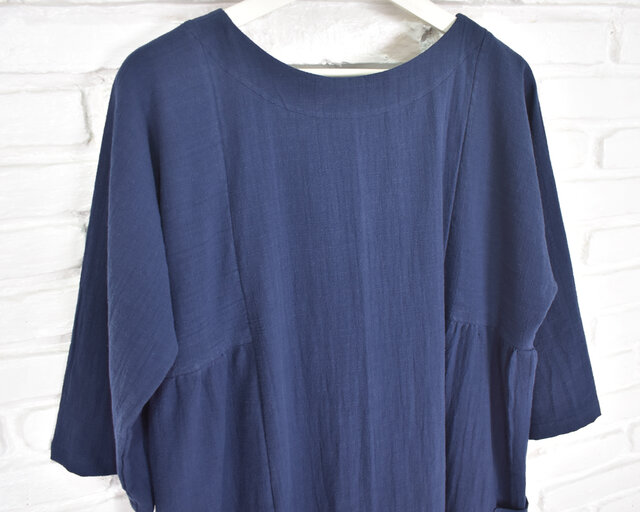 3WAYで楽しめるコットン素材のコートワンピース ＜エクリュ＞ ナチュラルのコピー | iichi 日々の暮らしを心地よくするハンドメイドやアンティークのマーケットプレイス